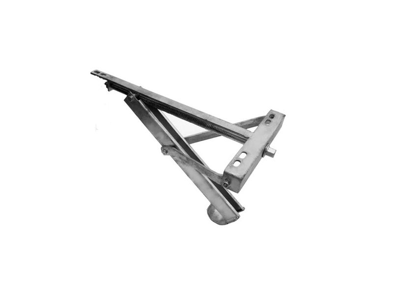 Swing-down vertical supports retrofit